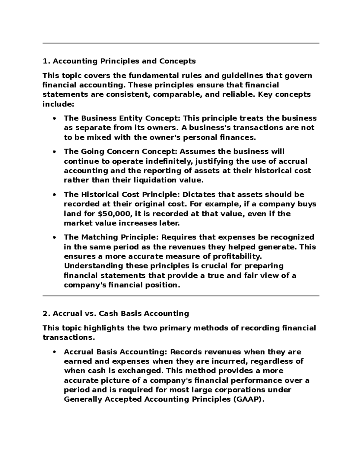 Financial Accounting 2: Key Principles and Concepts Explained - Studocu