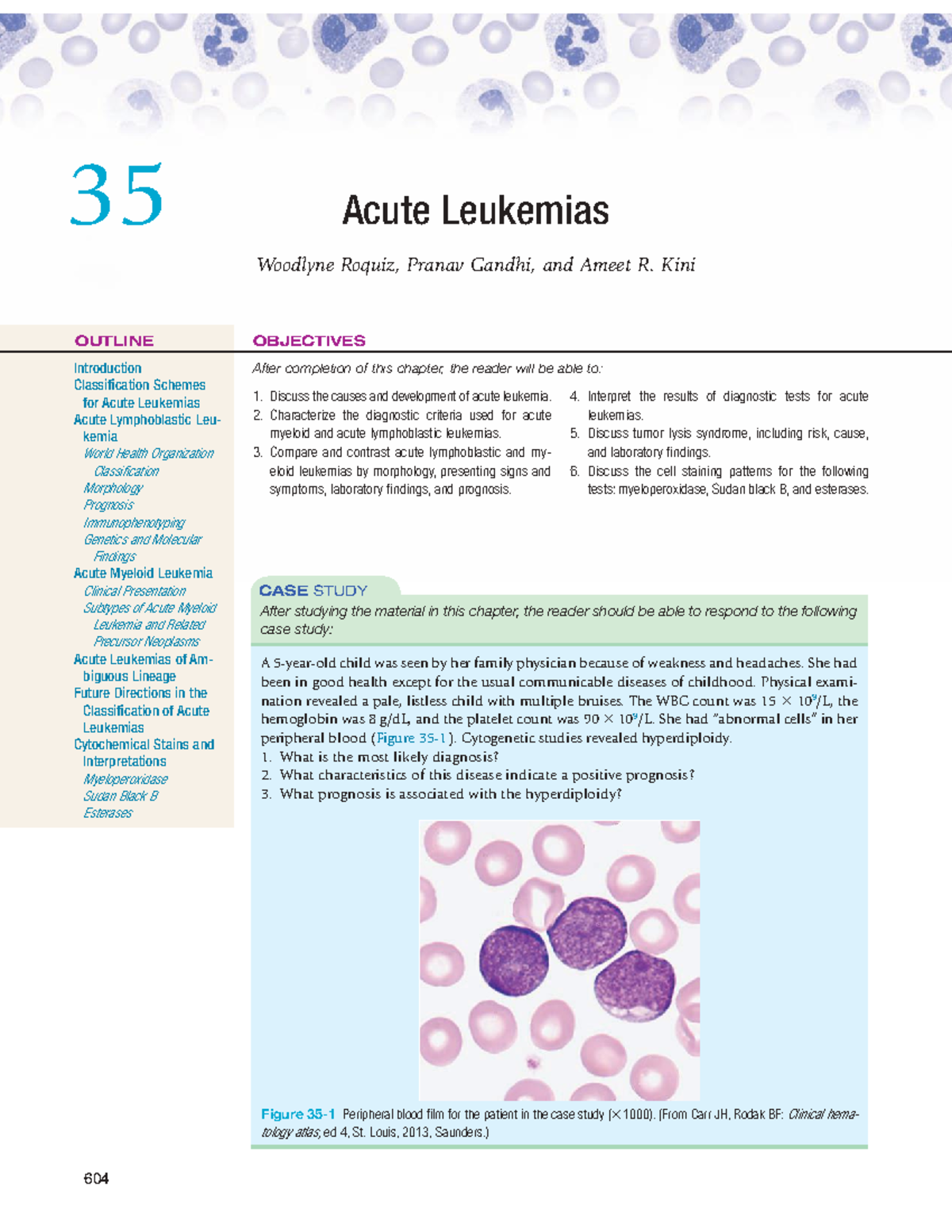 Acute Leukemias Overview: Classification, Diagnosis, and Case Study (35 ...