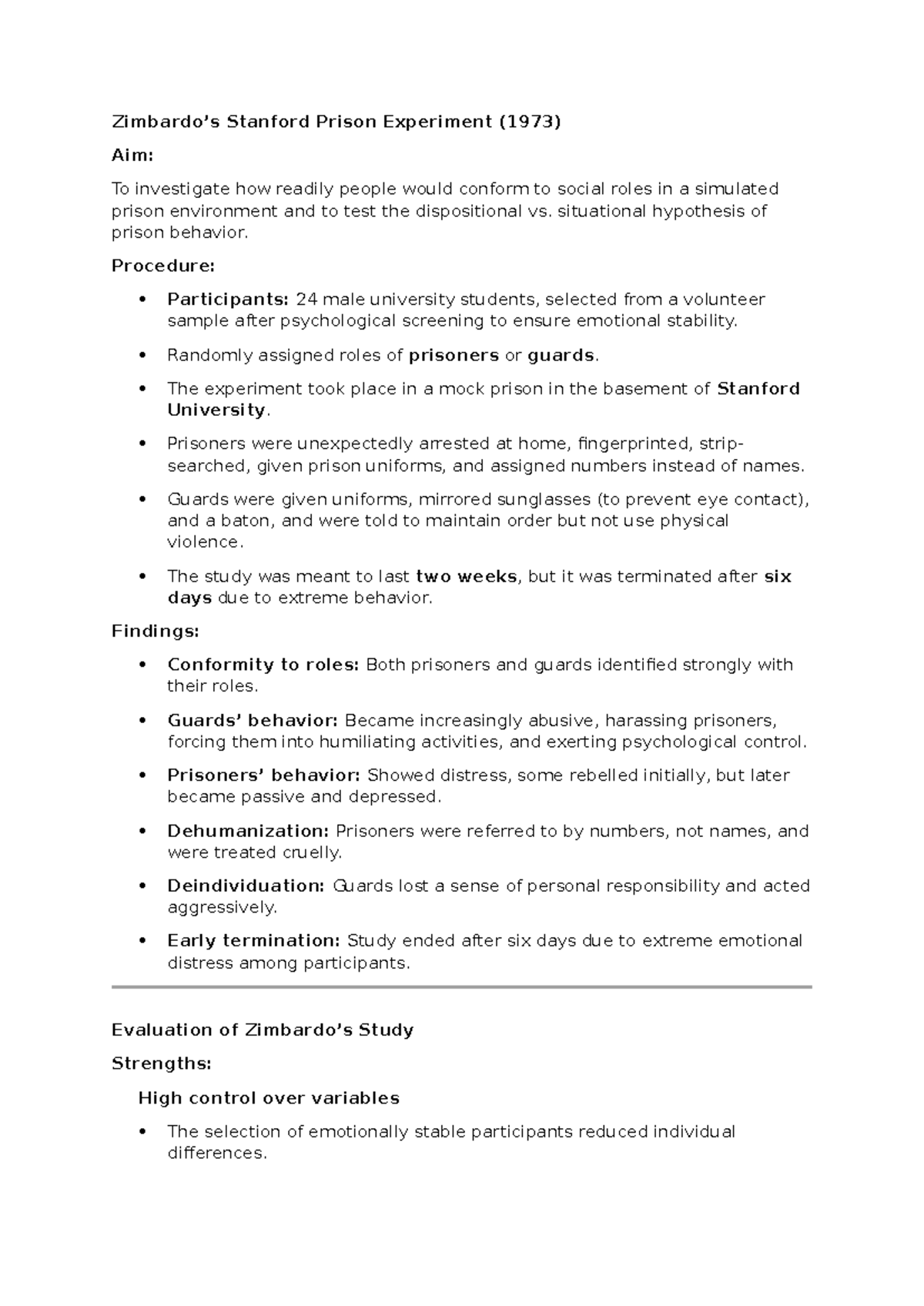 3 - Zimbardo's Stanford Prison Experiment: Ethical Issues & Findings ...