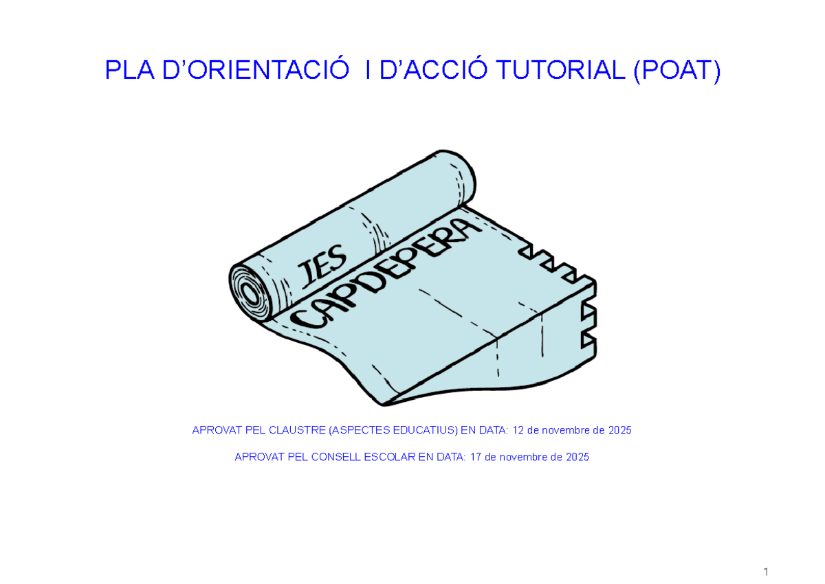 PLA I TUTORIAL (POAT) - Estratègies i Activitats Educatives - Studocu