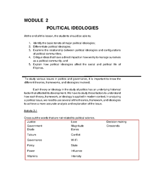 Philippine Politics and Governance W1 _ Grade 11/12 Modules SY. 2021-22 ...