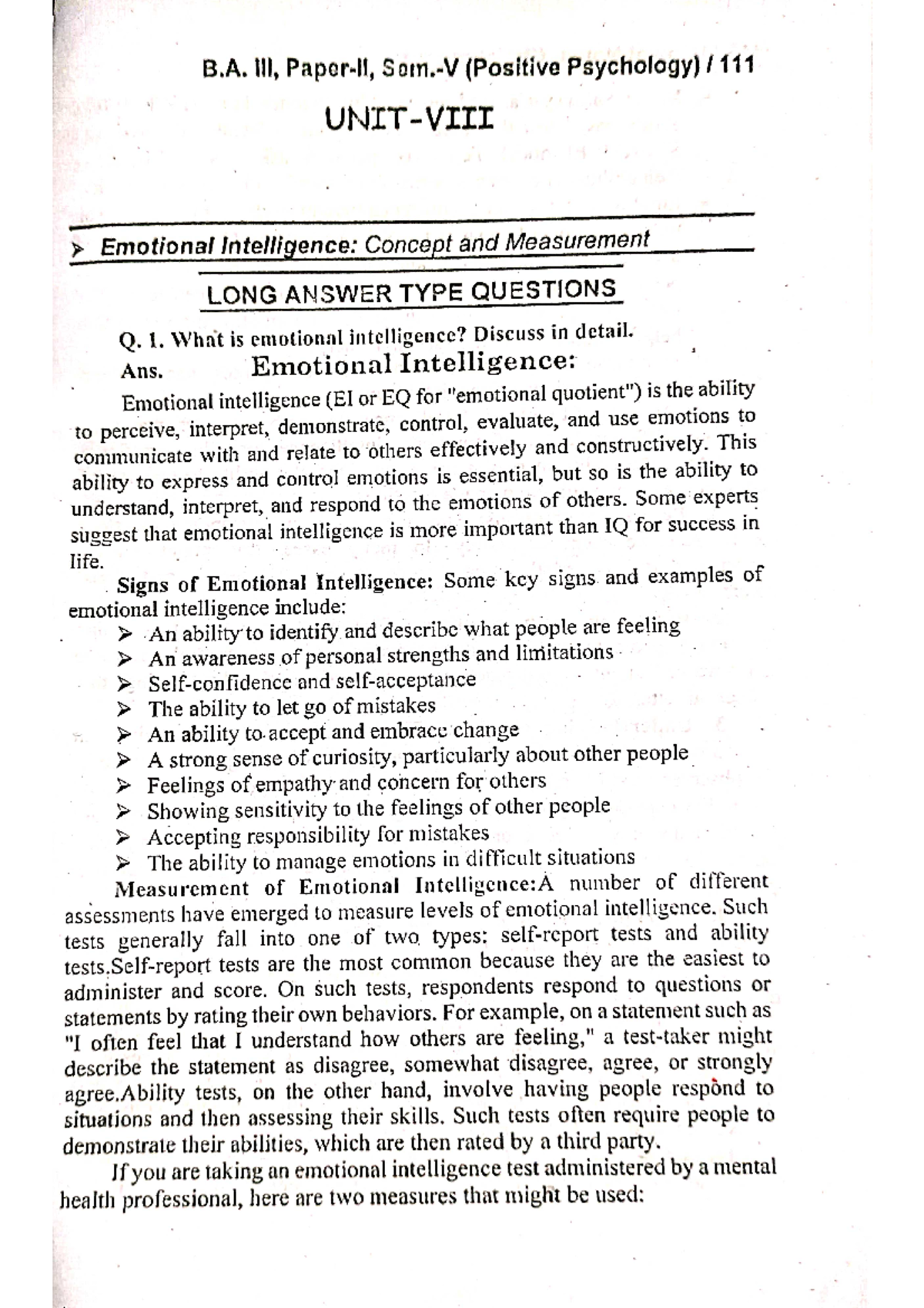 B. (Positive Psychology) Emotional Intelligence: Concepts and ...