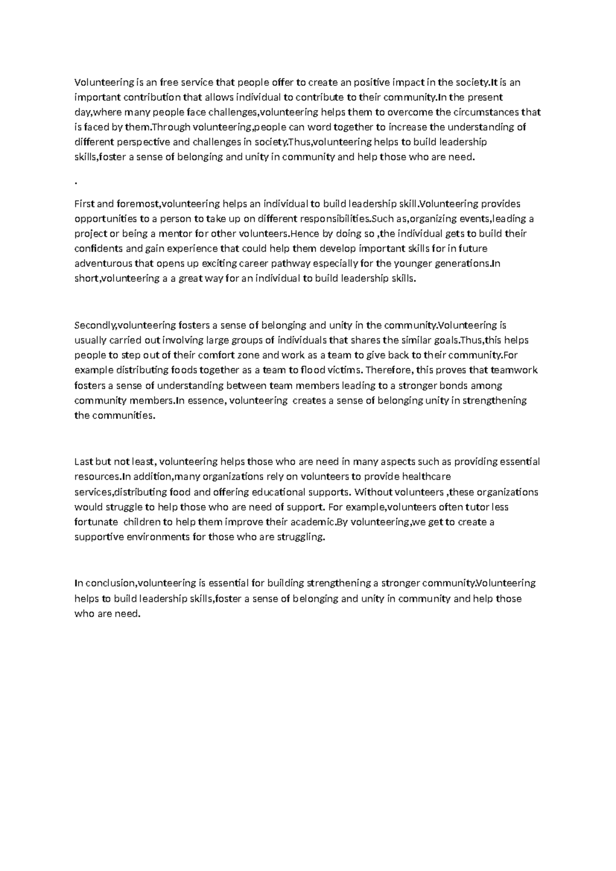The Importance of Volunteering: Building Community and Leadership ...