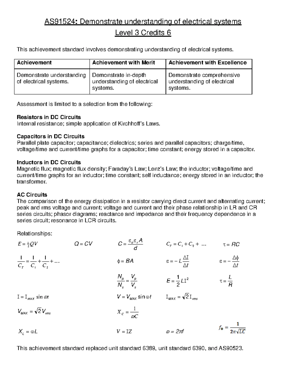 3 993603 Level 3 Physics 2024 Resource Booklet for Exam Use - Studocu