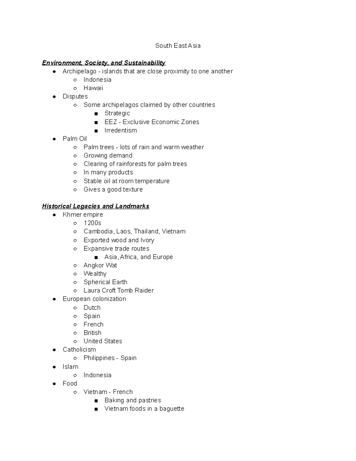 South East Asia: Environment, Society, and Sustainability Overview ...