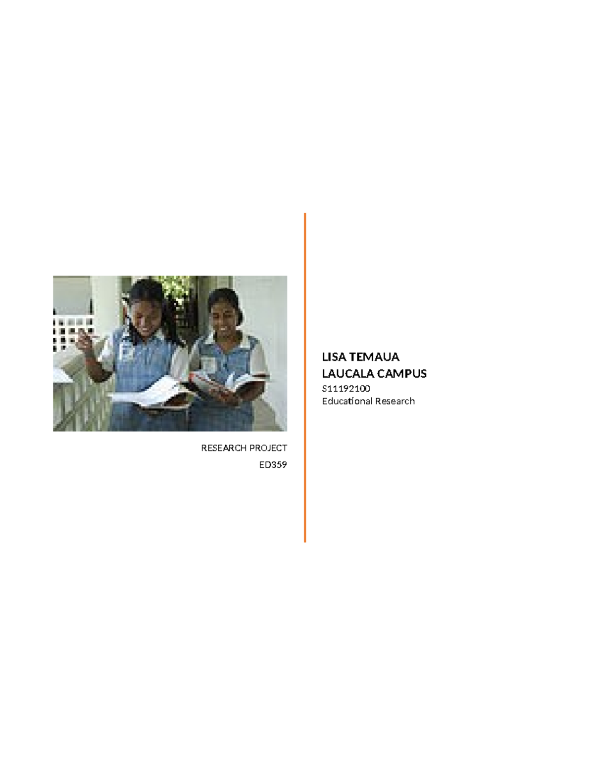 ED359 Research Project: Factors Contributing to Secondary Student ...