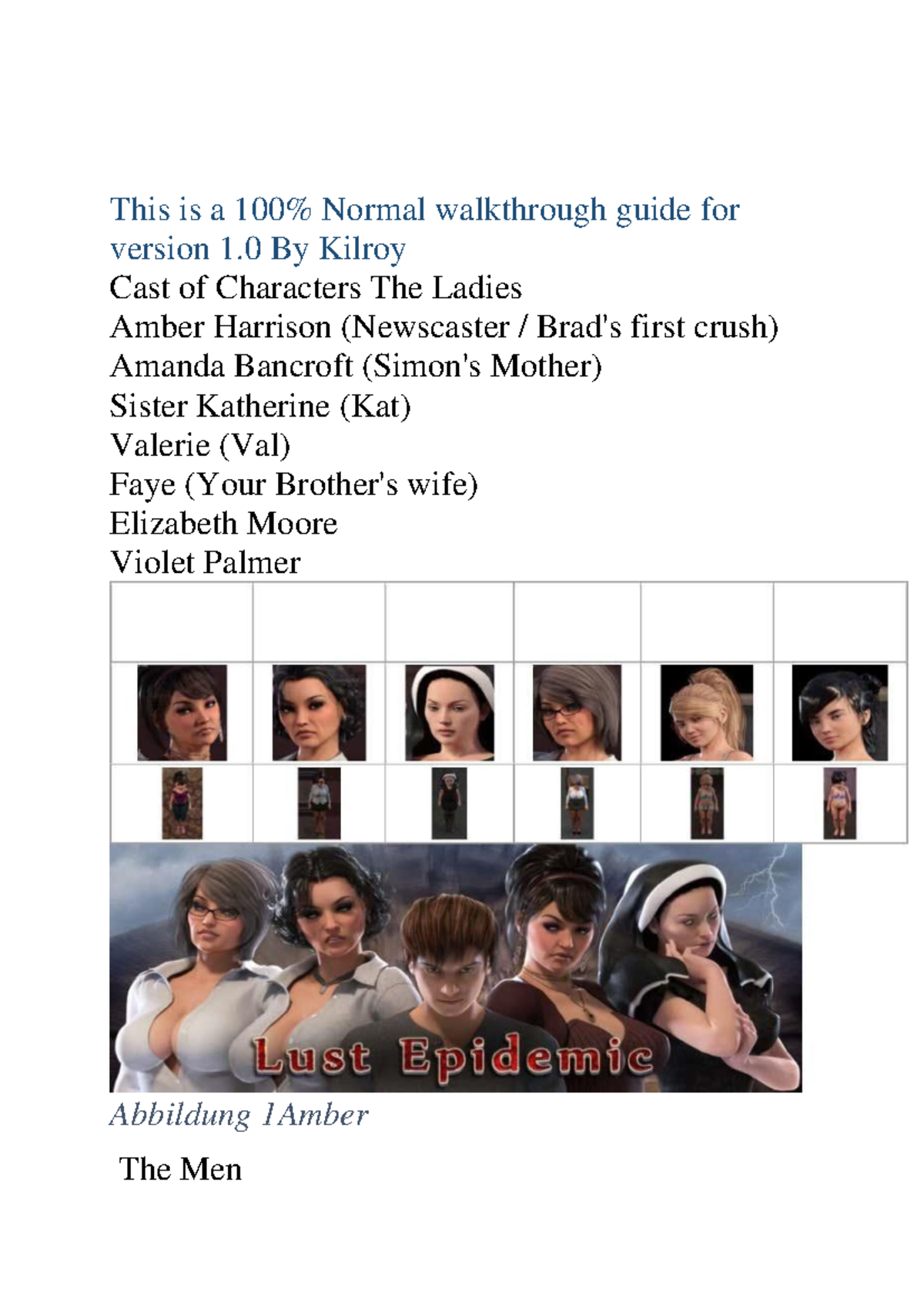 Lust Epidemic - Complete Game Walkthrough Guide v1.0 - Studocu