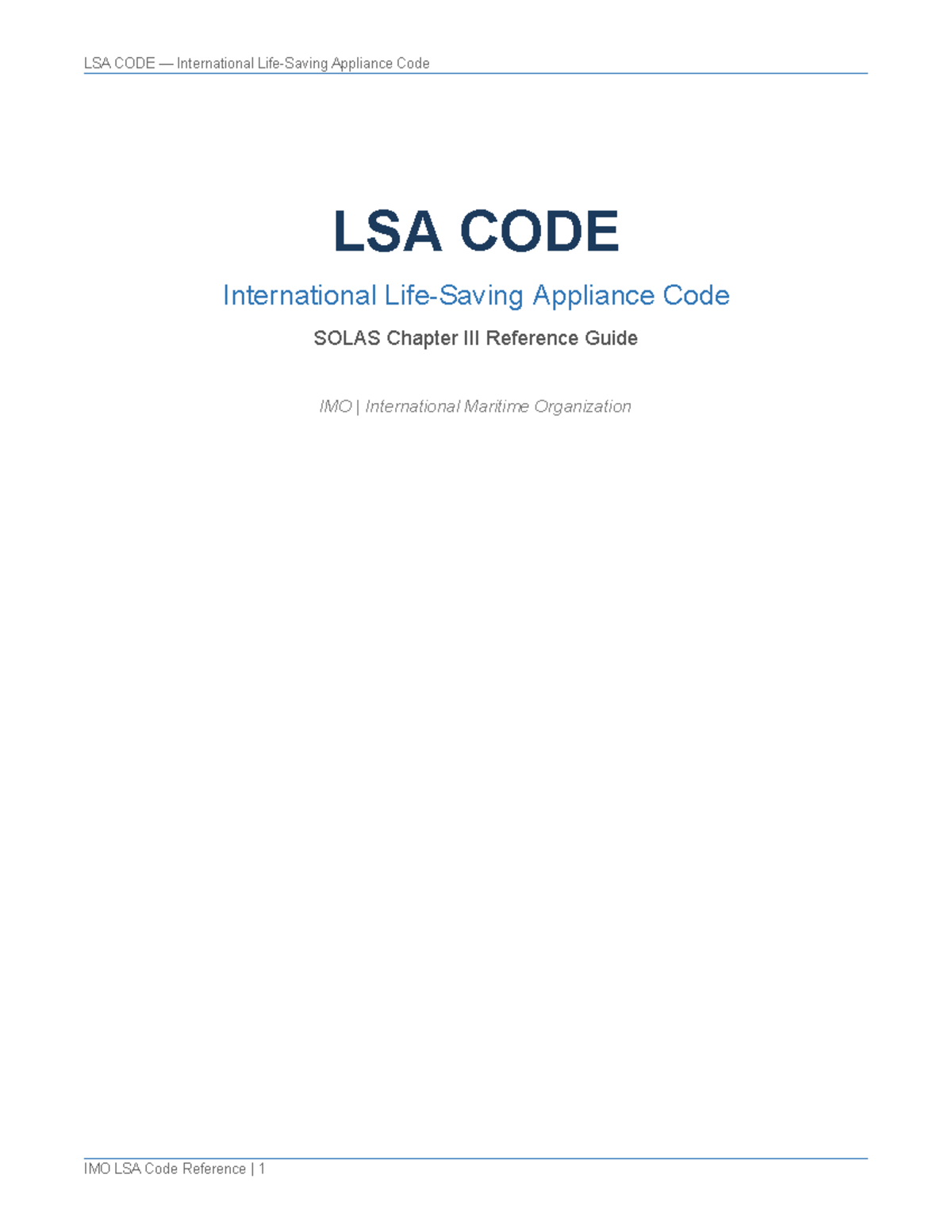 LSA CODE International Appliance Code: Comprehensive Reference Guide ...