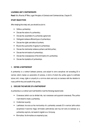 (5) Unlawfulness (Part 1) - Unlawfulness (Part 1) Background We begin ...