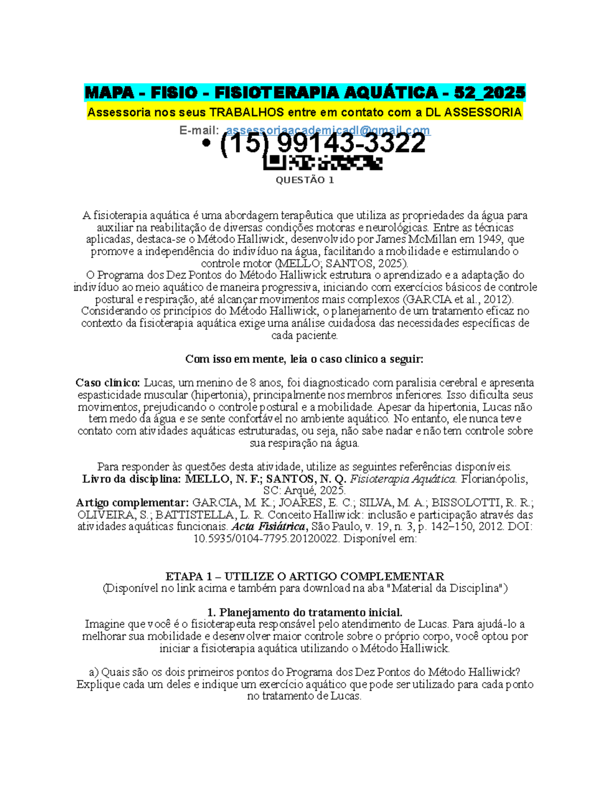 MAPA - FISIO - FISIOTERAPIA AQUÁTICA - 52_2025 - MAPA - FISIO - FISIOTERAPIA AQUÁTICA - 52 ...