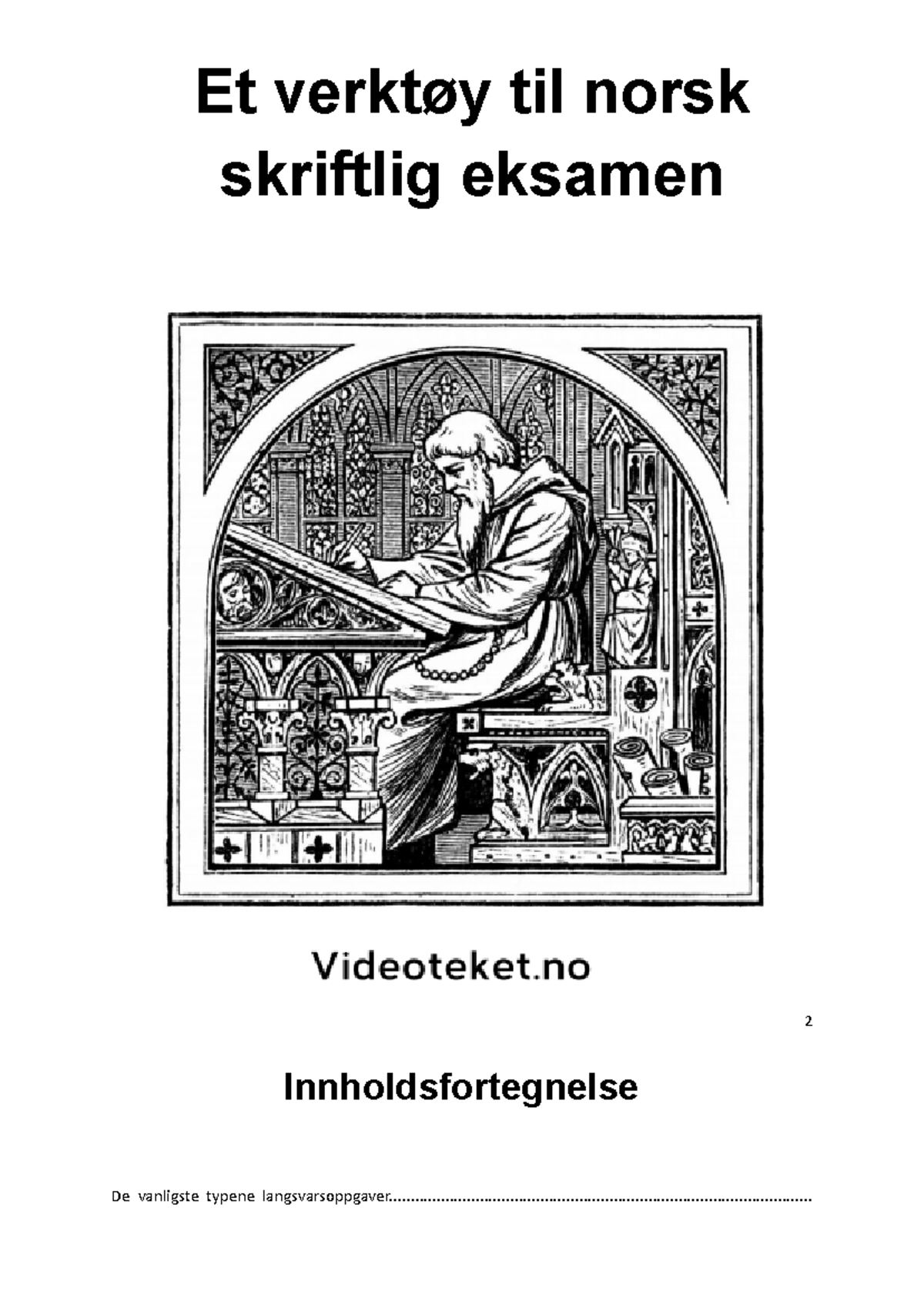 Verktøy for norsk skriftlig eksamen - Tips og Eksempler til Vg3 - Studocu