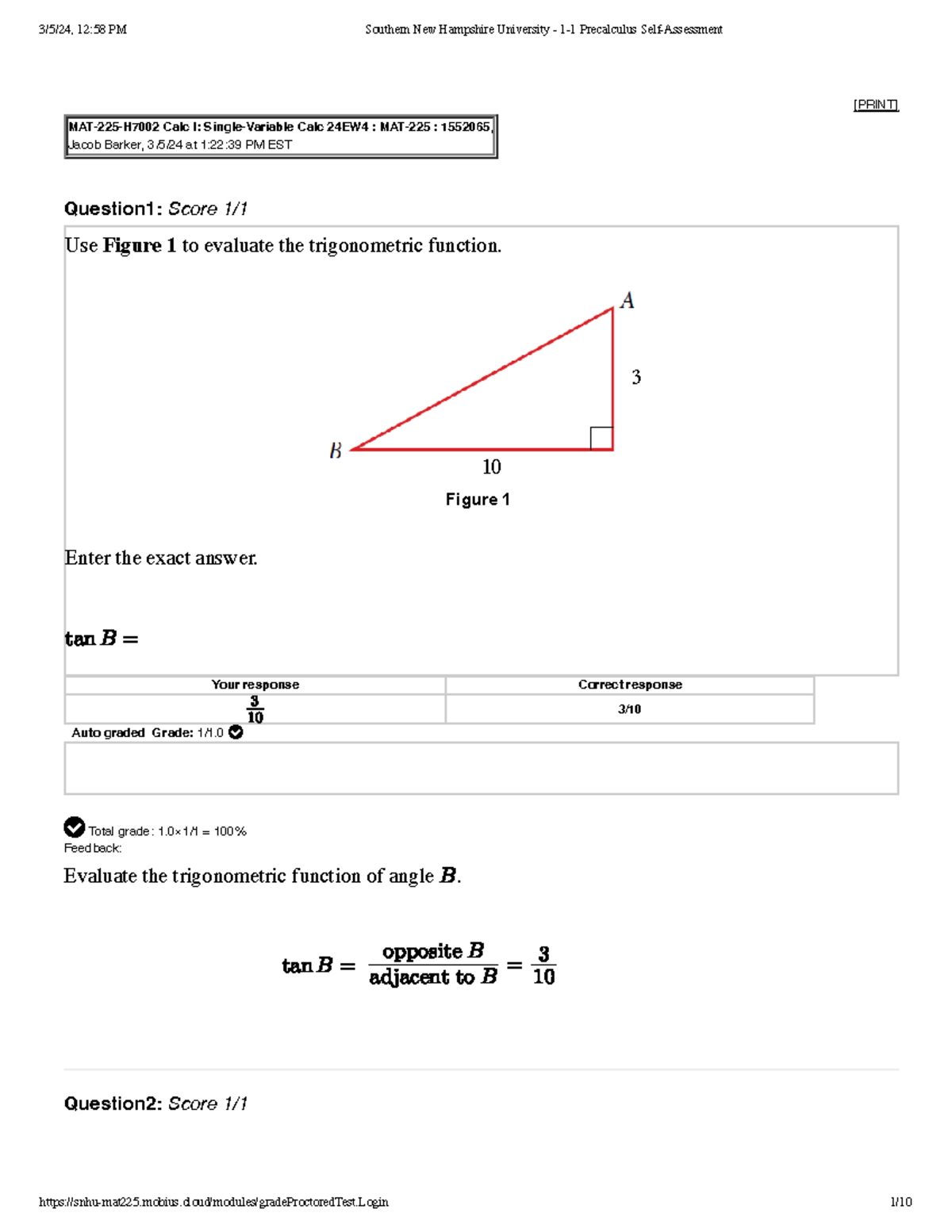 MAT-225-H7002 Final Exam: Precalculus Self-Assessment Overview - Studocu