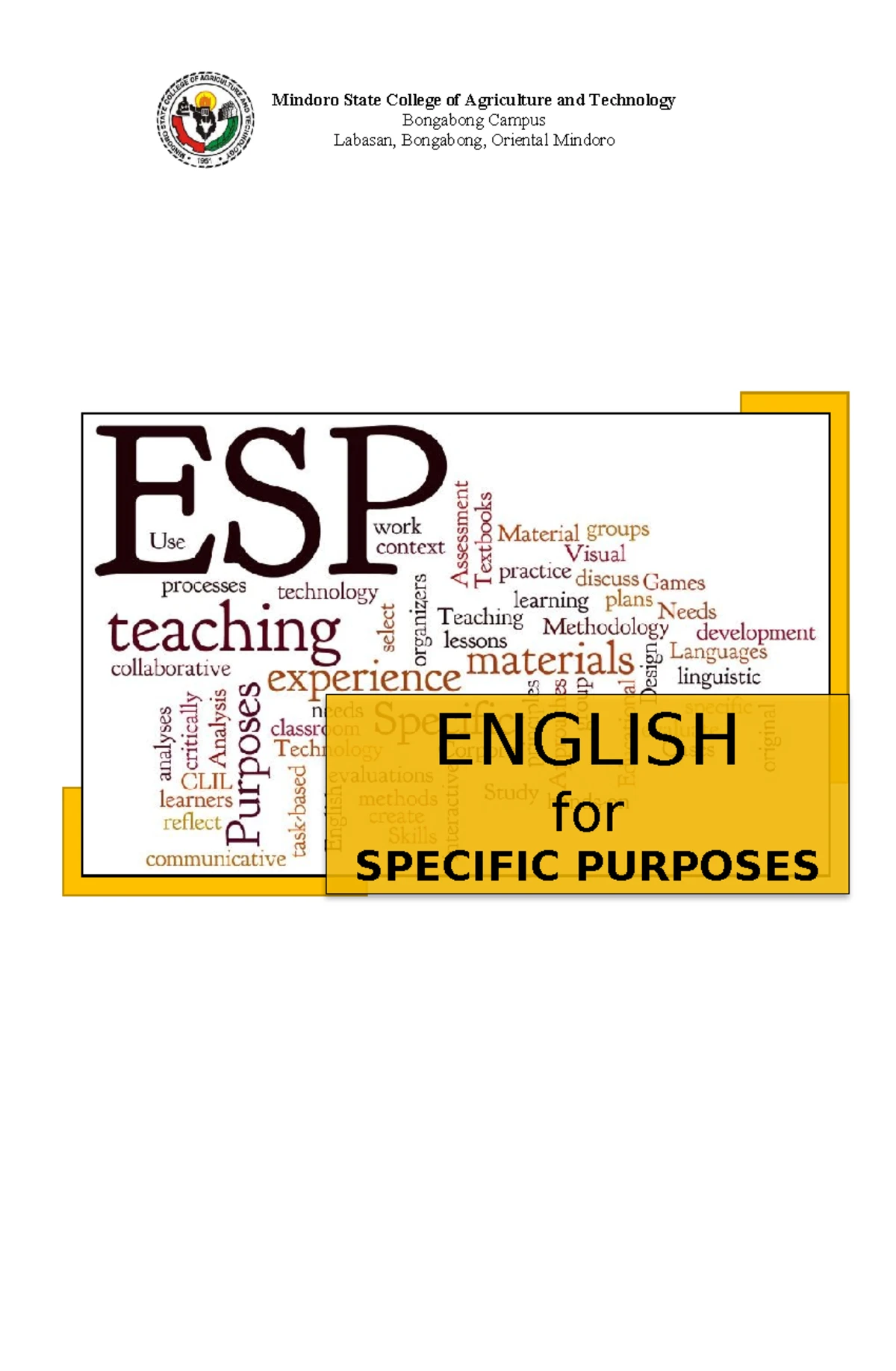 ESP Module 5 Midterm - this is a handout - Mindoro State College of ...