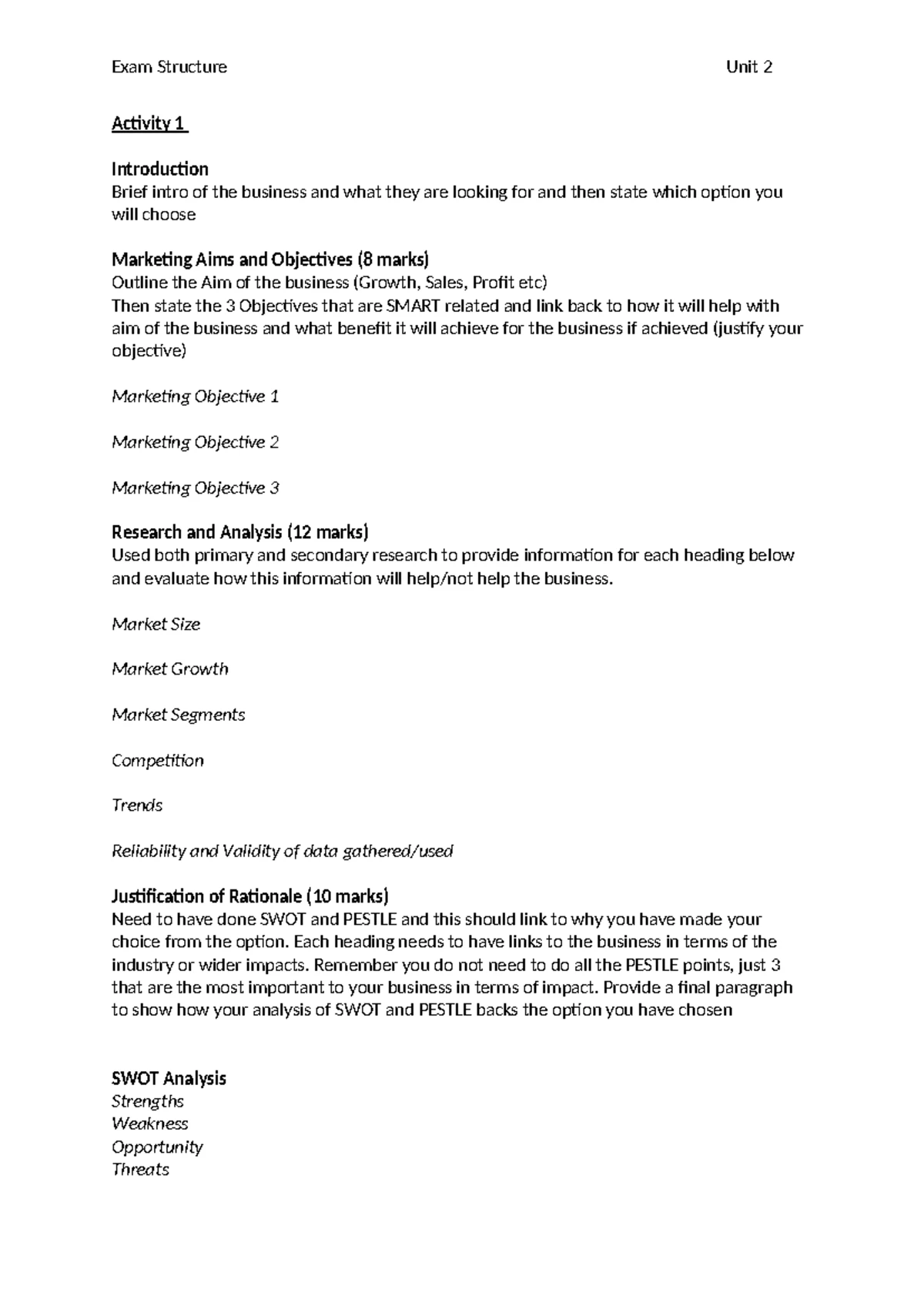 Unit 2: Step-by-Step Guide to Developing a Marketing Campaign - Studocu