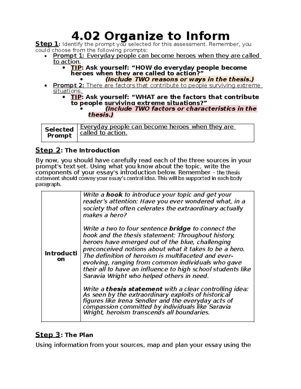 5.02 Hero's Journey Assessment: Exploring Literary Stages in Stories ...