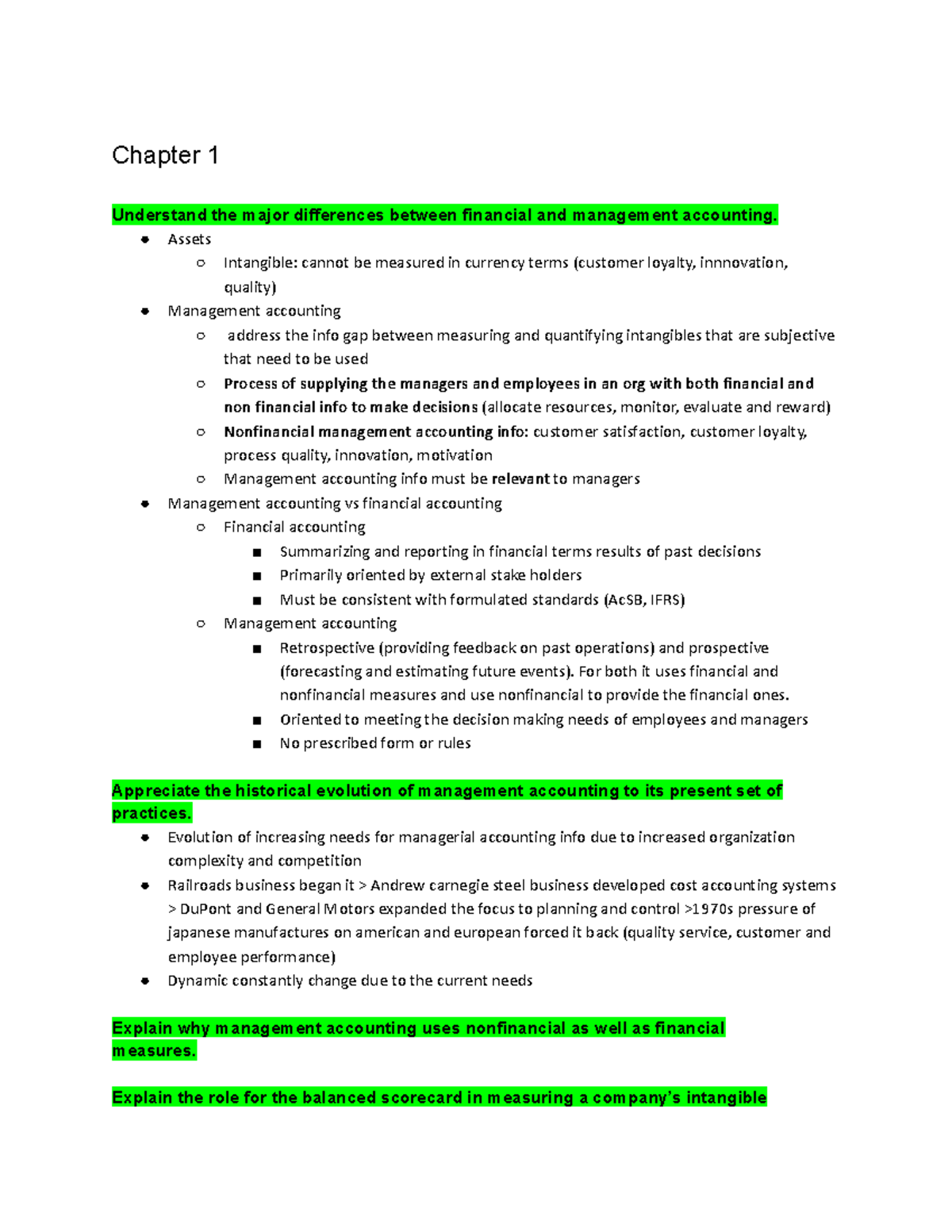 BU247 Final Exam Comprehensive Review Notes on Accounting Concepts ...