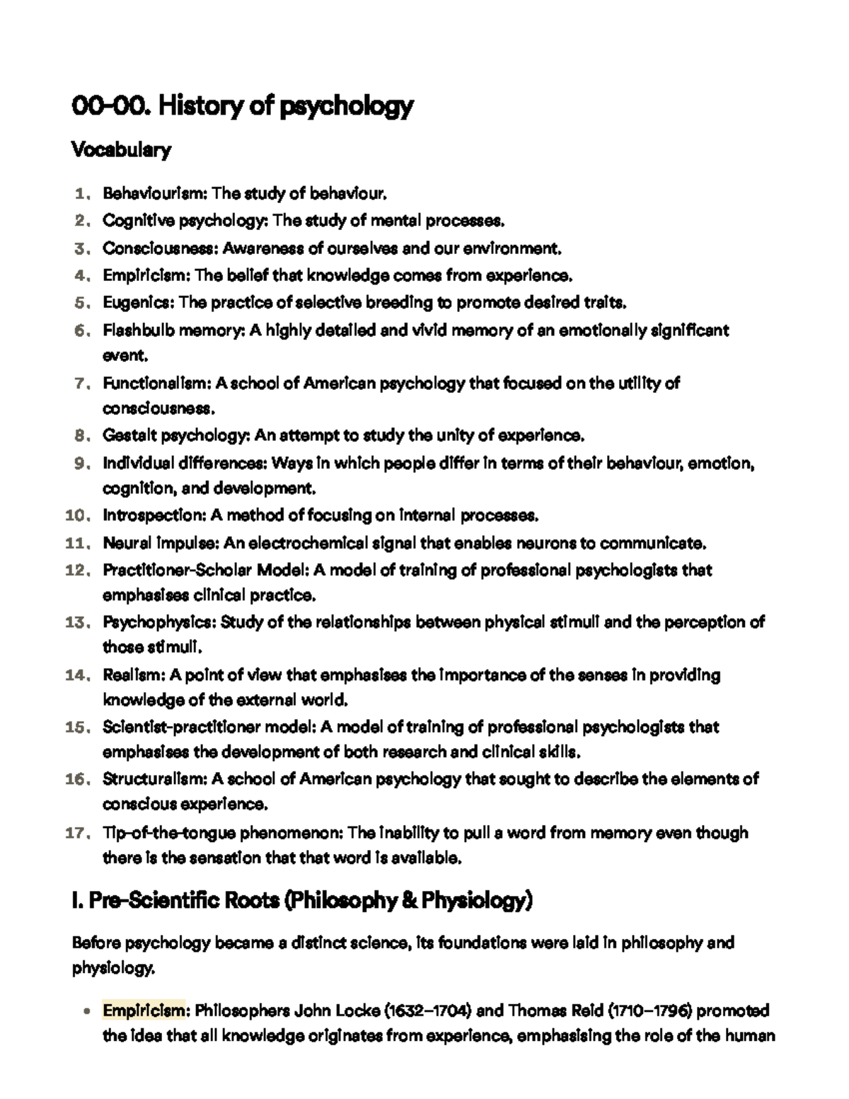 History of Psychology in the USA: Key Concepts and Figures - Studocu