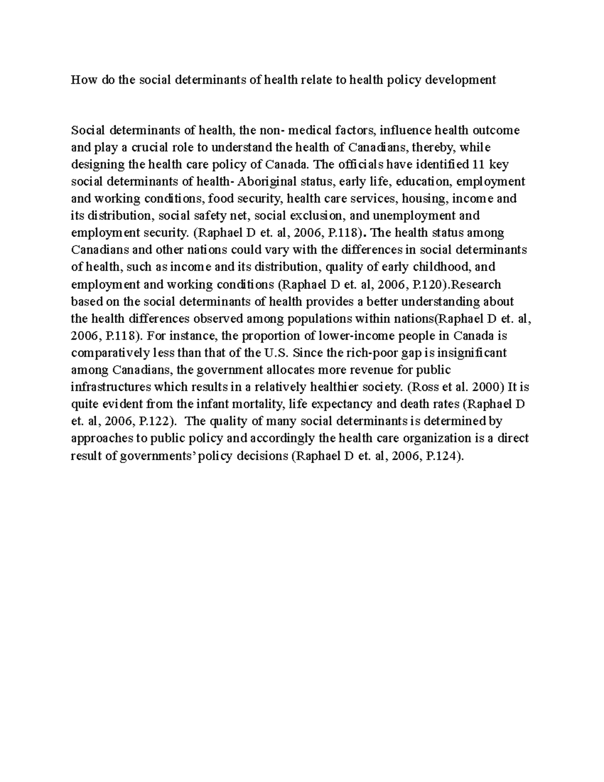 Julia HCP - Healthcare policy assignment - How do the social ...