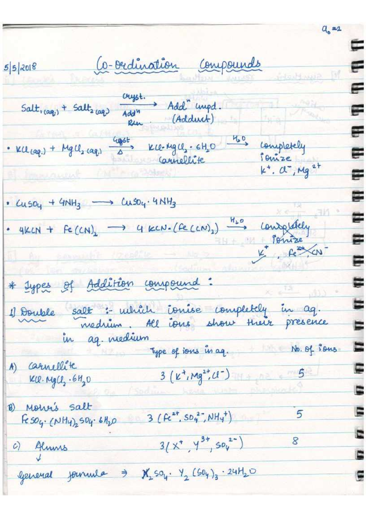 Coordination Compounds: Types, Properties, and Complex Formation (CHEM ...