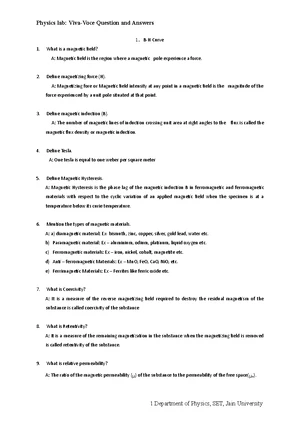 Physics Lab viva questions Band gap of semiconductor - 1. Band gap of ...