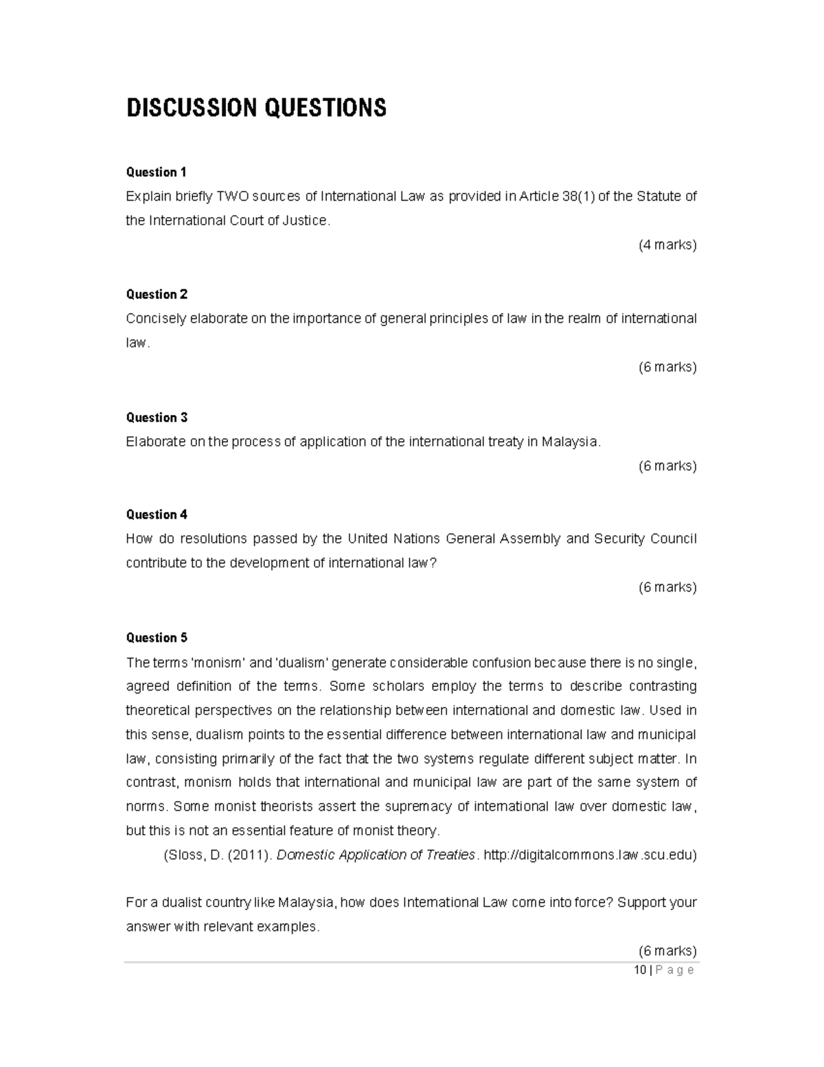Tutorial Discussion Chapter 1 LAW088 - 10 | P a g e DISCUSSION ...