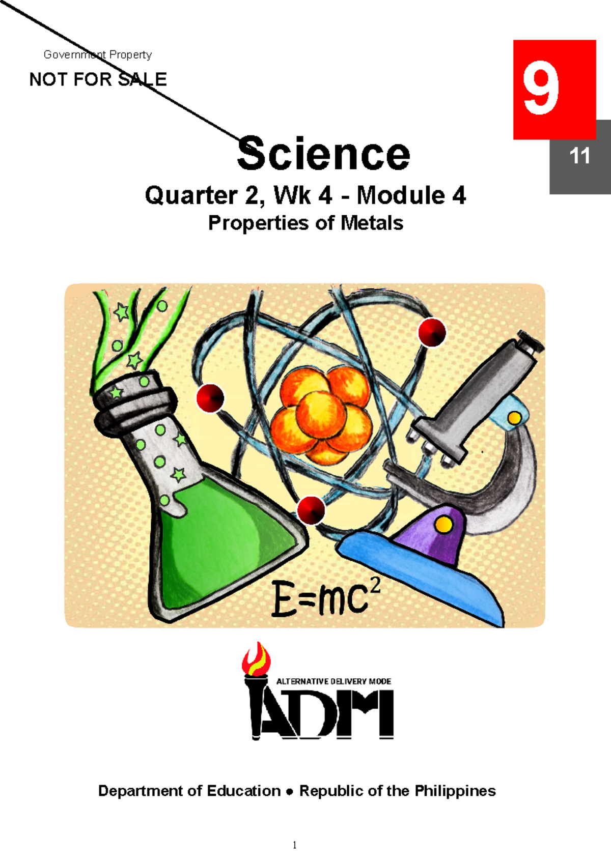 Science 9 Q2 Mod4 Propertiesof Metals Version 2 - NOT Science Quarter 2 ...