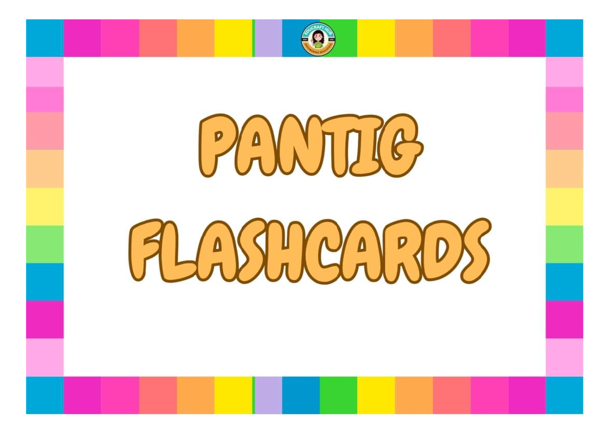 OJPANTIG Flashcards: Study Aids for Vocabulary Mastery - Studocu