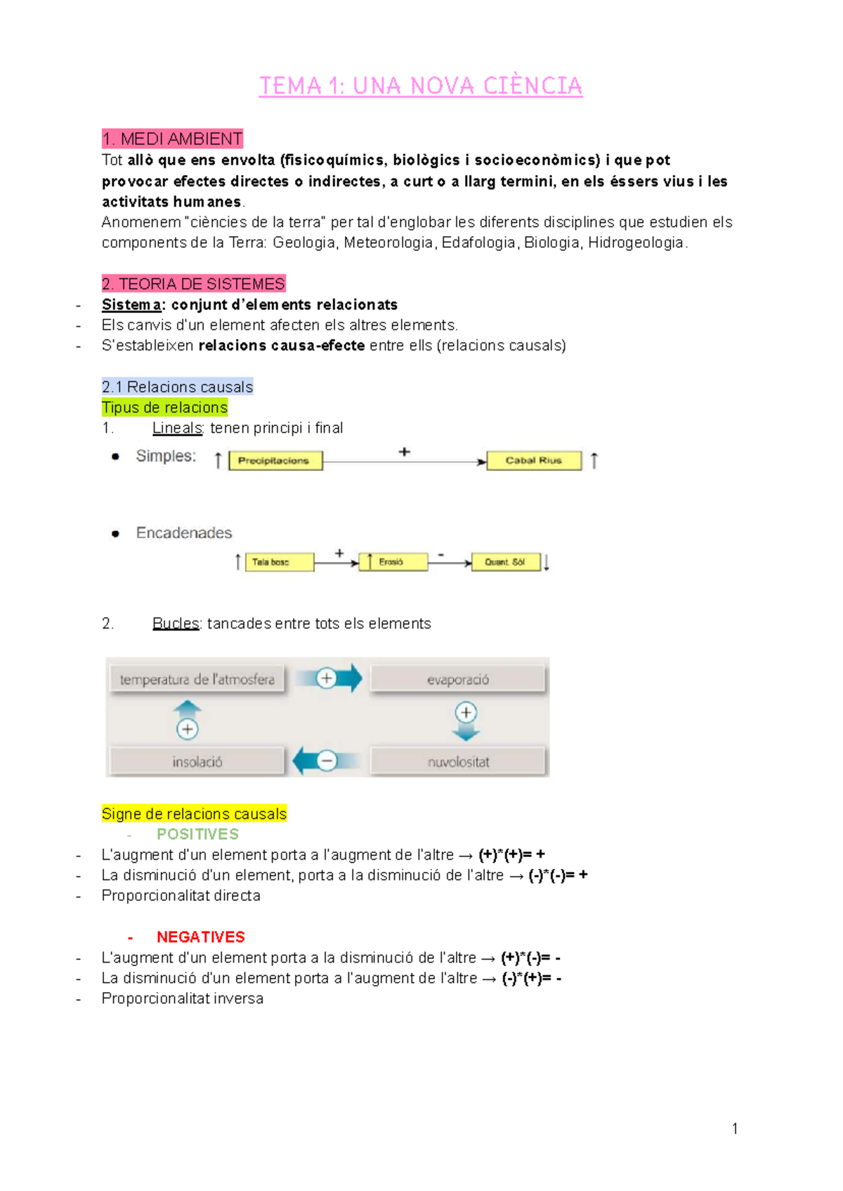 Apunts per l'Examen 1 de Geologia (2n Bat) - Medi Ambient i Riscos ...
