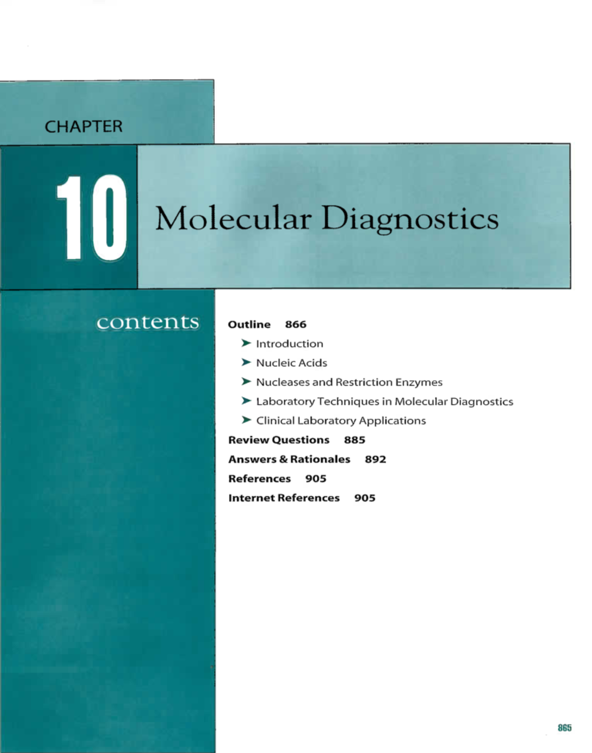 Chapter 10 - Molecular Diagnostics and Laboratory Techniques - Studocu