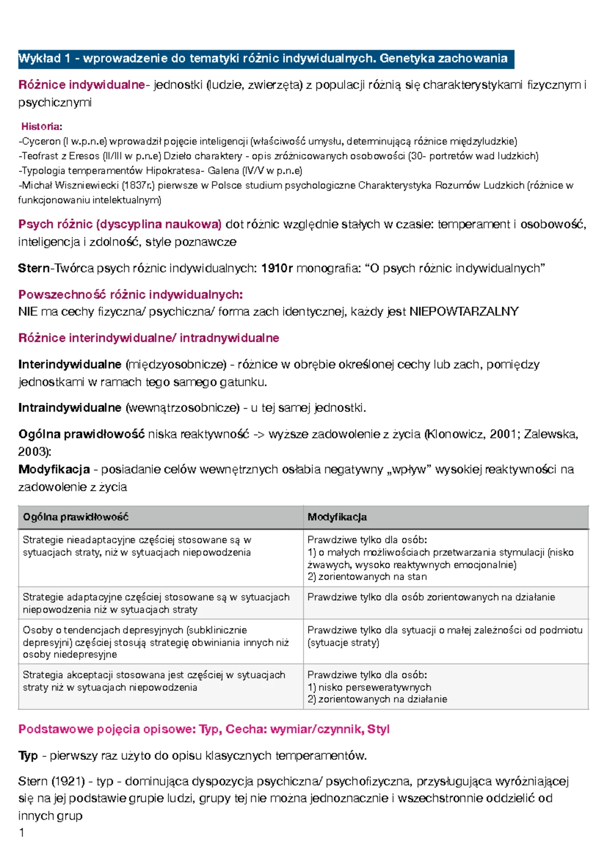 Charakterystyka kwestionariusza epq r em eysenck personality ...