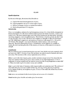 Construction Materials notes - CONSTRUCTION MATERIALS Introduction to ...