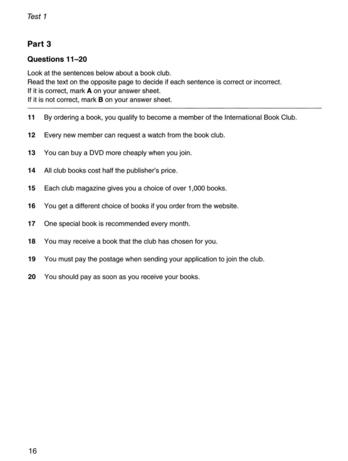 Test 1 - Reading Comprehension & Activities for Book Club - Studocu