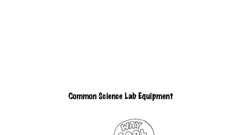 Common Lab Equipment Bingo - Science Essentials 1 - Studocu