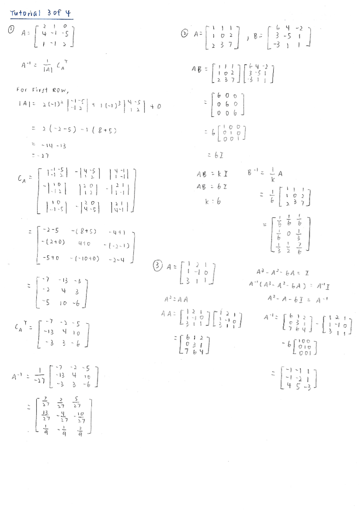 AM015 C4 Tutorial 3 OF 4 - Answer - Accounting Mathematics - Studocu
