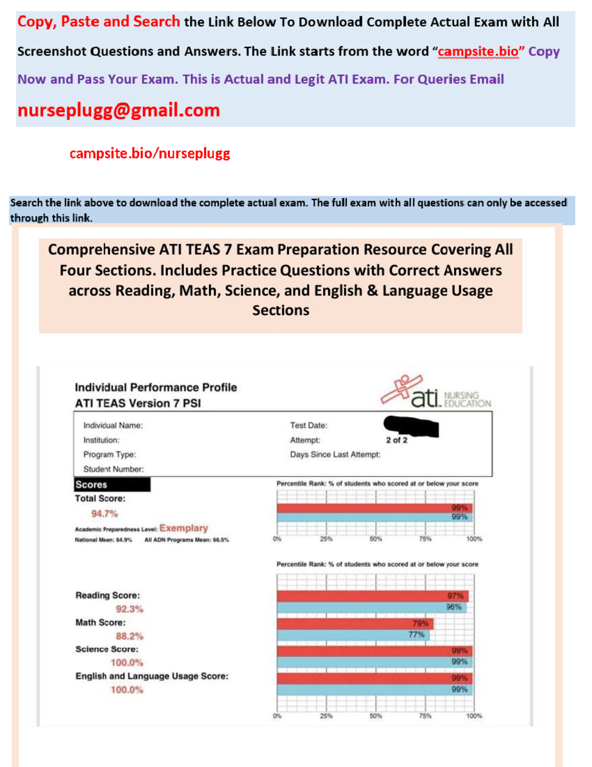 Master ATI TEAS 7 Exam Questions & Answers (2026) for All Subjects ...