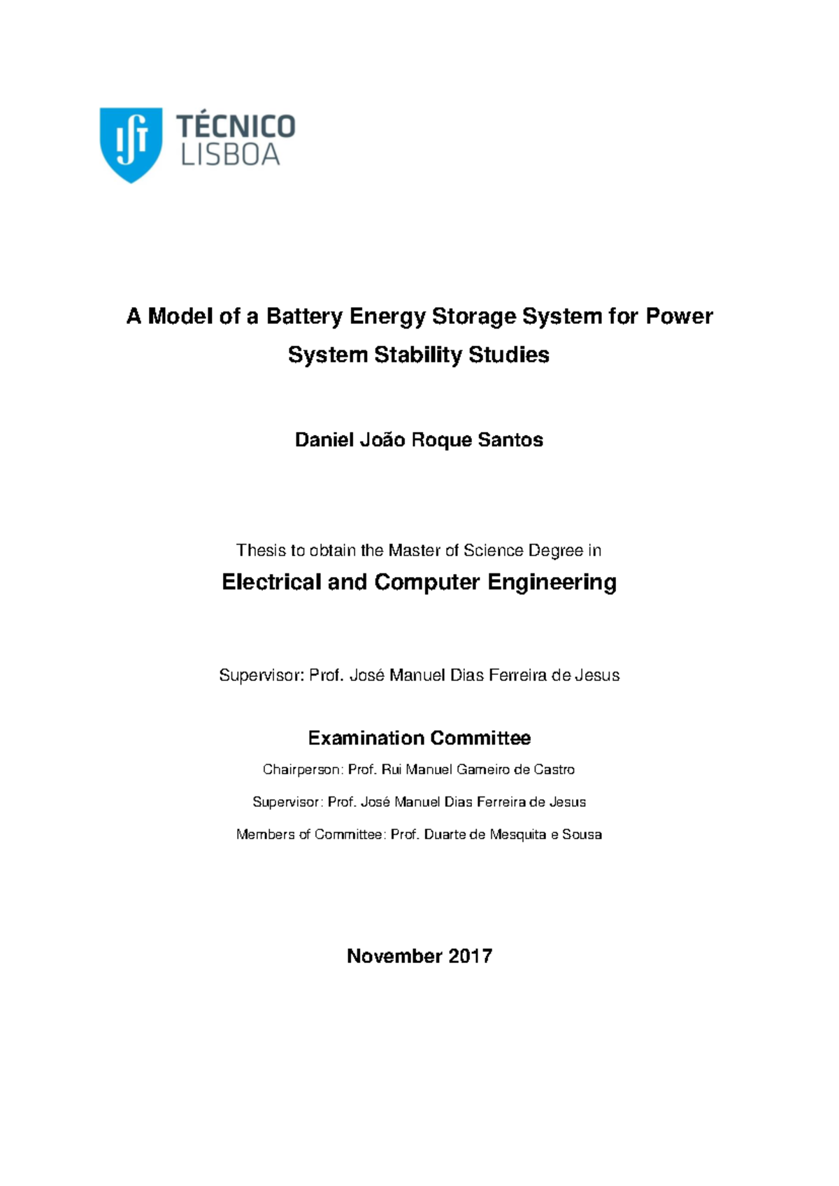 Modeling a Power Conversion System for BESS Applications - Thesis 72831 ...