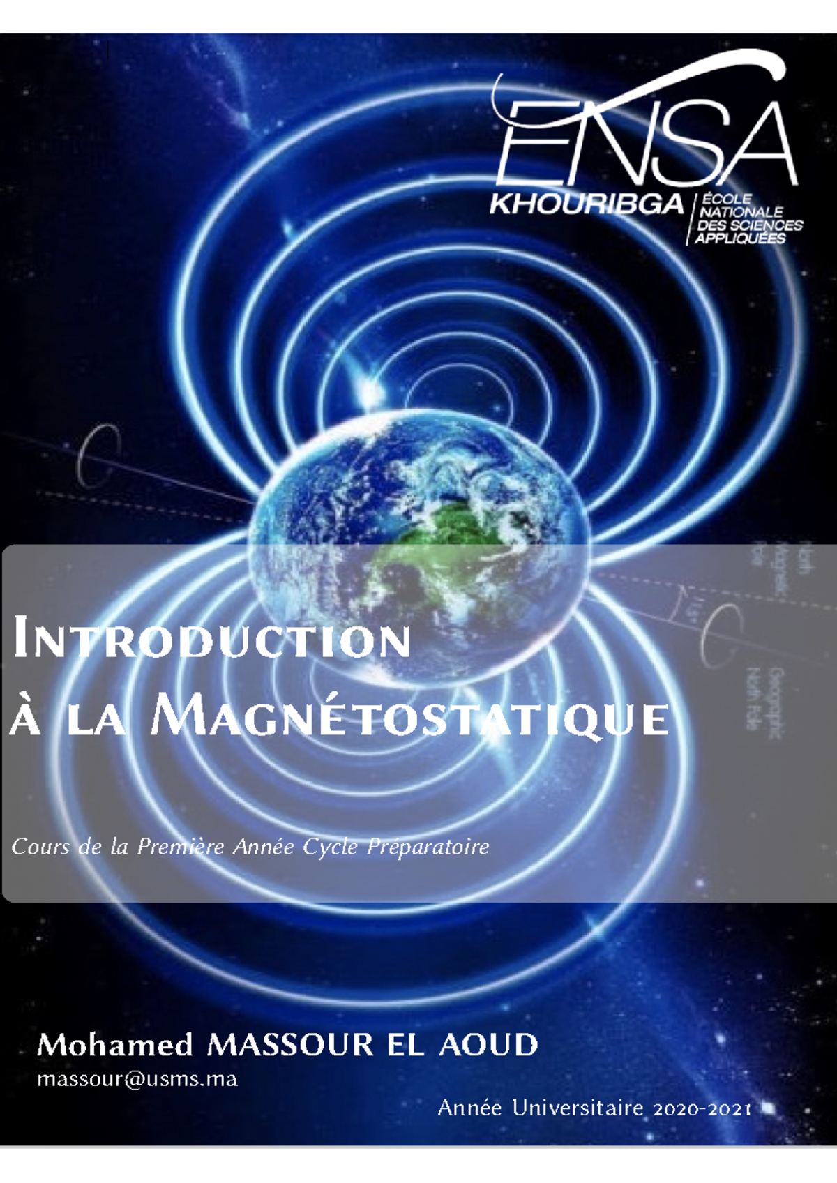 Cours sur la Magnétostatique – Première Année Cycle Préparatoire - Studocu