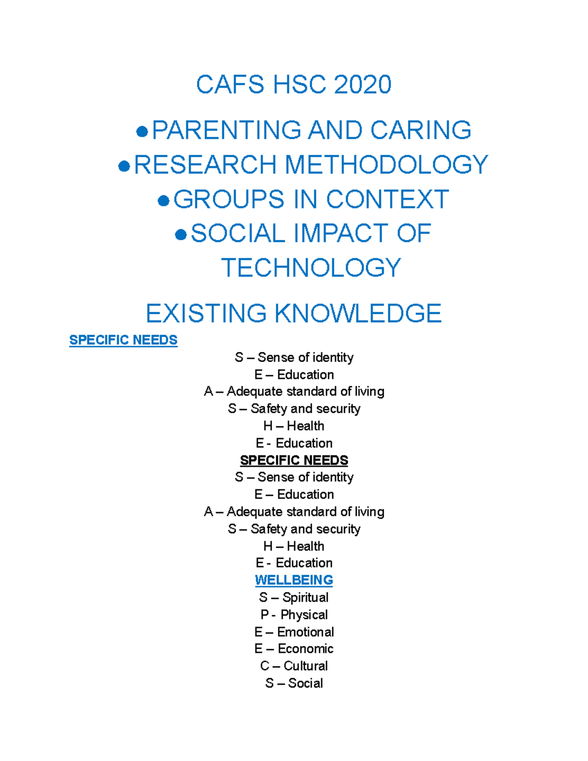 CAFS HSC 2020: Impact of Technology on Parenting and Caring ...
