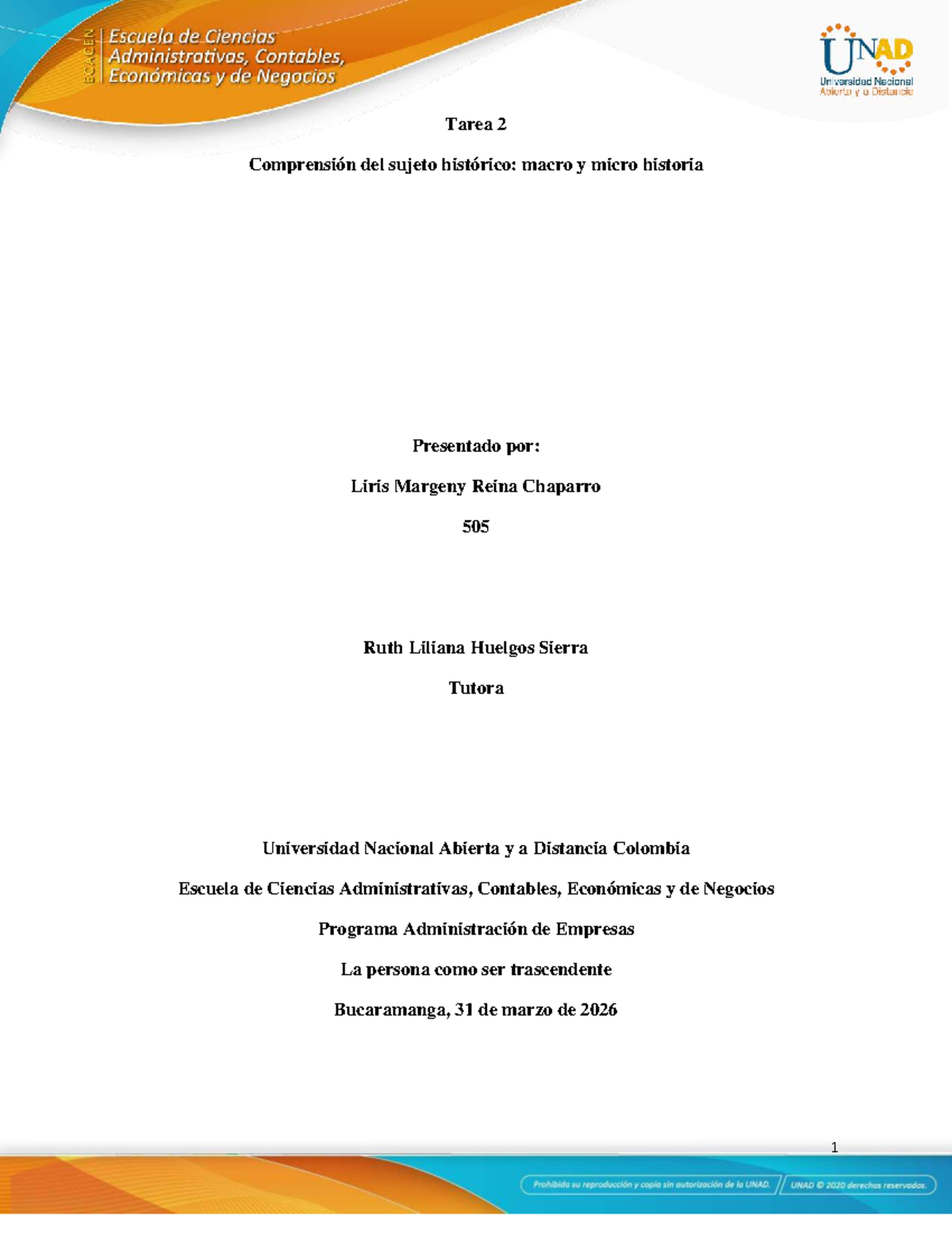 Tarea 2: Comprensión del Sujeto Histórico en Macro y Micro Historia ...