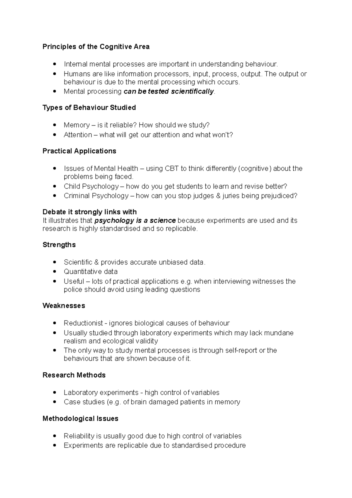 Cognitive Psychology Overview: Principles, Applications, & Methods ...