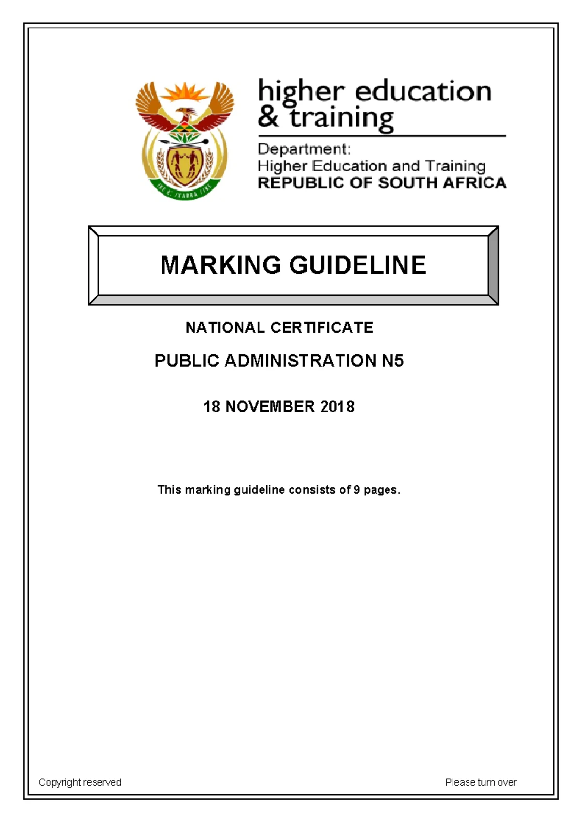 Lindiwe Thubana Public Administration N5 Notes - PUBLIC ADMINISTRATION ...