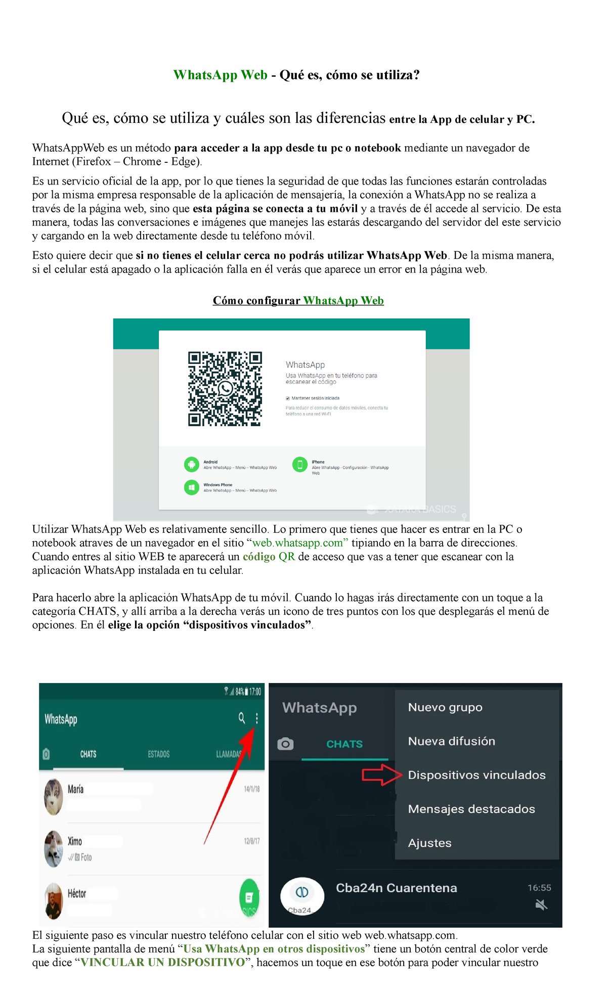 COMO Utilizar Whatsappweb - WhatsApp Web - Qué es, cómo se utiliza? Qué ...