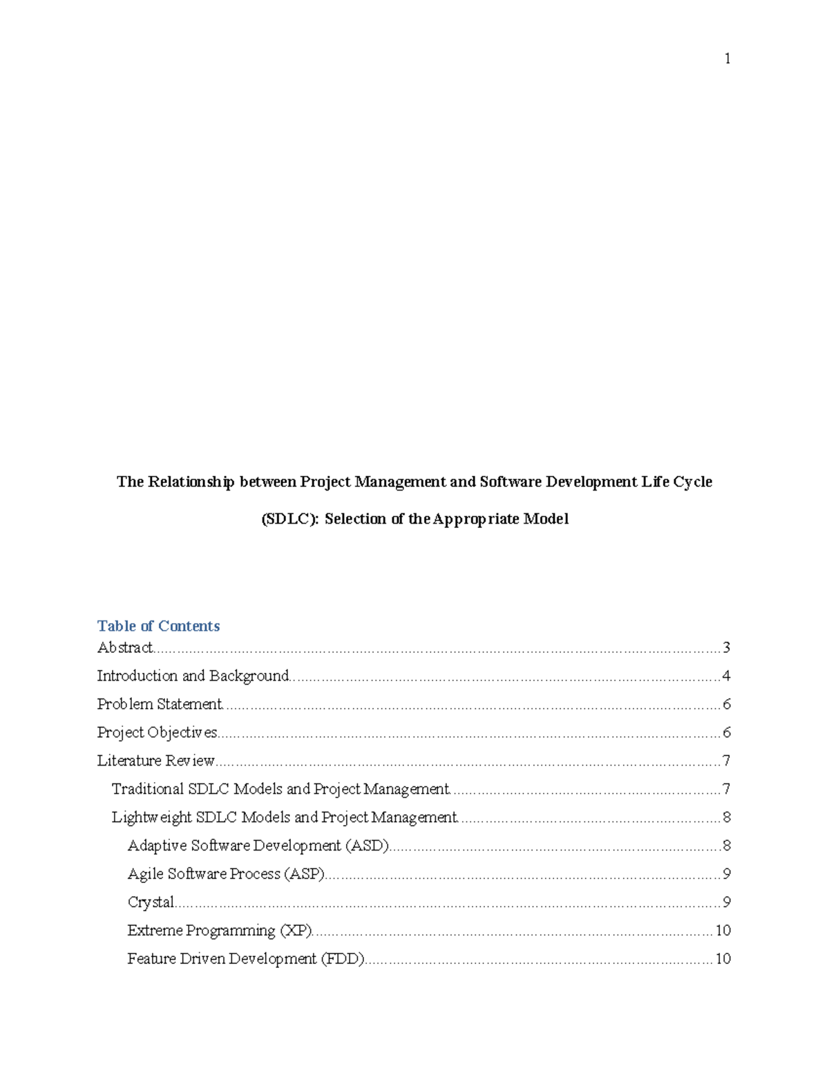 The Connection between Project Management & SDLC Models Analysis - Studocu