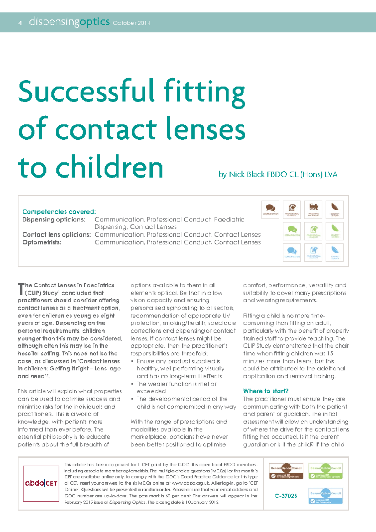 Fitting Cls for children - Khoa Y - Studocu