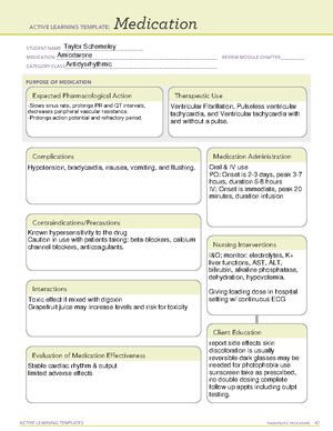 ATI Medication Template Trazodone - ACTIVE LEARNING TEMPLATES ...