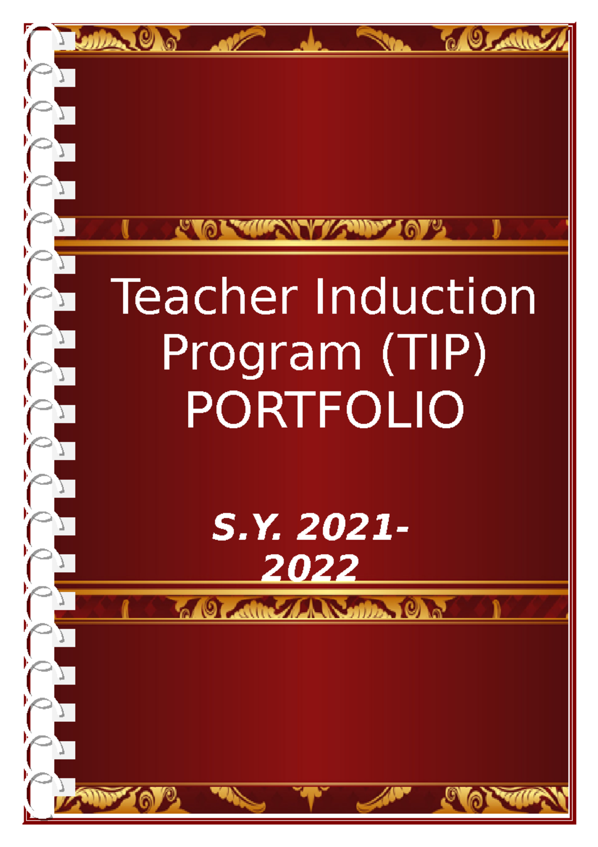 TIP Course-2 - TIP MODULES - Teacher Induction Program (TIP) PORTFOLIO ...
