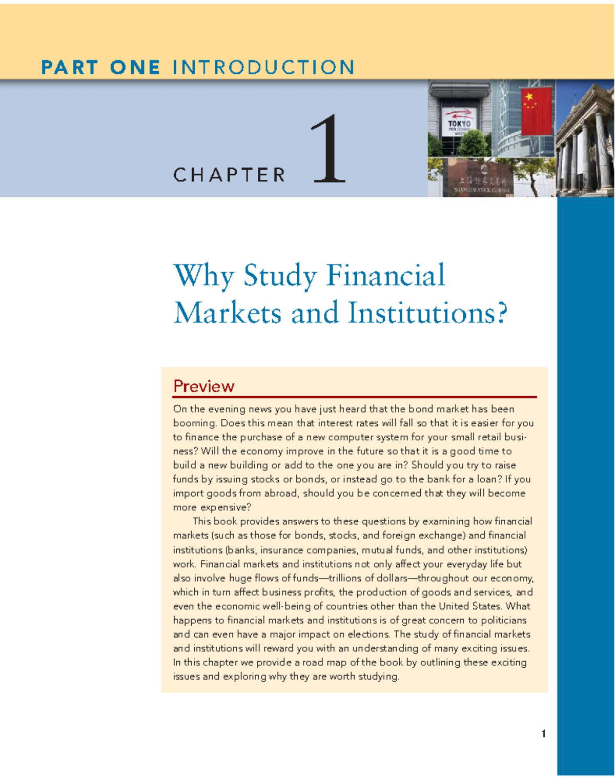 Financial Markets & Institutions: Chapter 1 Overview (PA) - Studocu