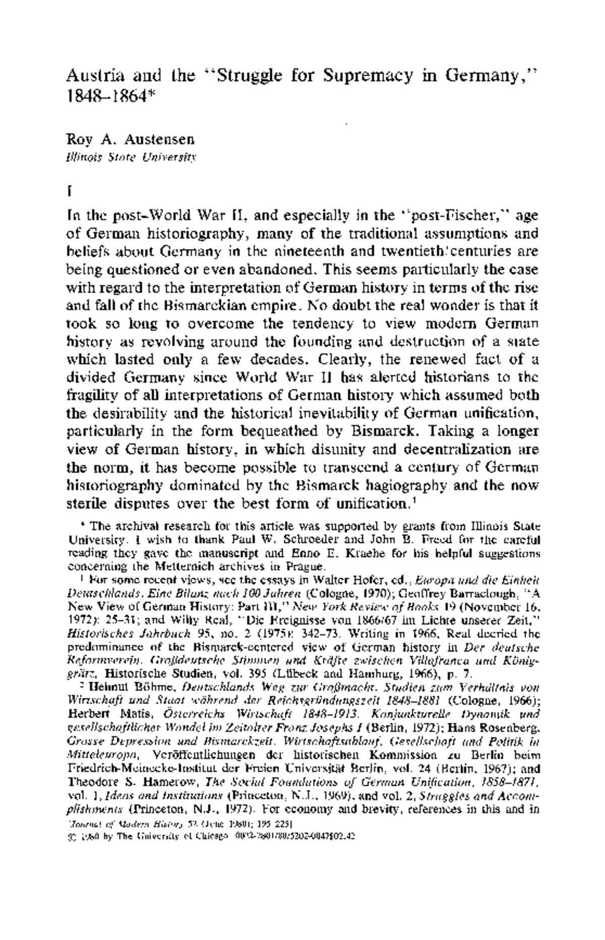 Austria's German Policy (1848-1864): A Historical Analysis by Roy A ...