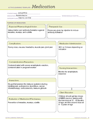 Oxygen Therapy ATI Template - ACTIVE LEARNING TEMPLATES THERAPEUTIC ...