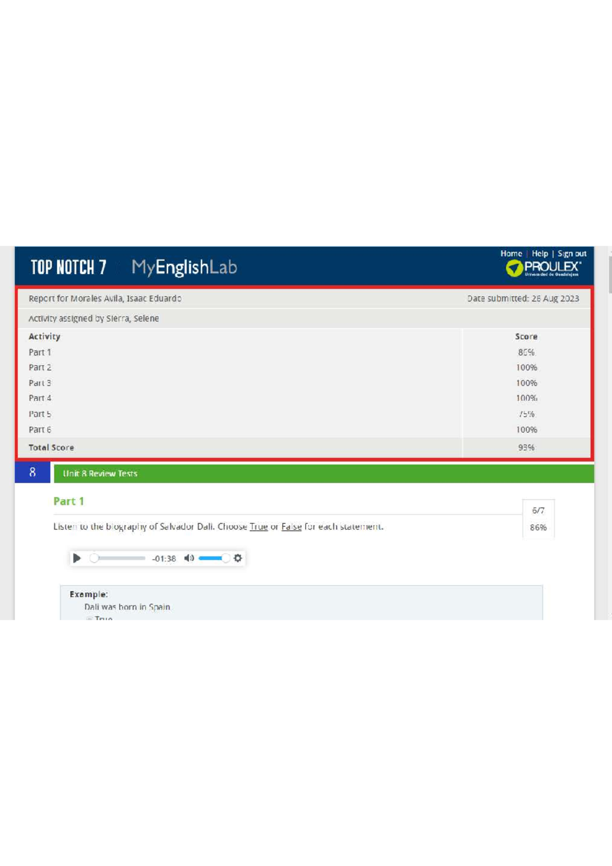 Unit 8 Review Test Summary – TEC07091401 III – My English Lab - Studocu